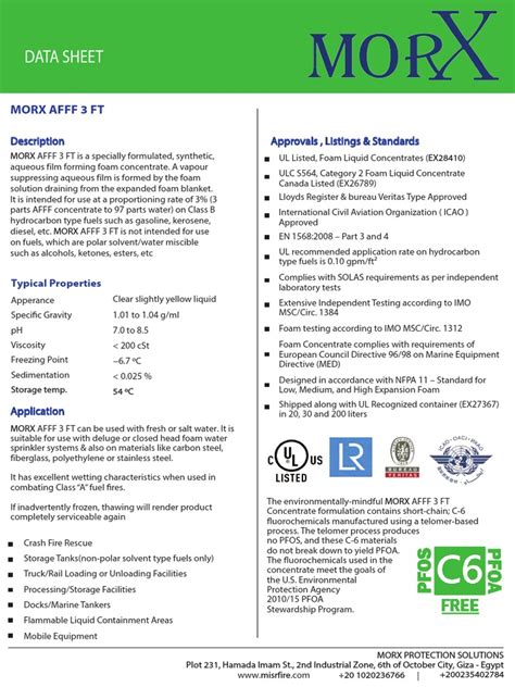 Foam Datasheet Pdf Chemistry Materials