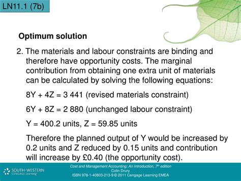 Ppt The Use Of Linear Programming For The Allocation Of Scarce Resources Powerpoint