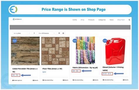 Woocommerce Measurement Price Calculator Plugin Price Per Unit By Extendons