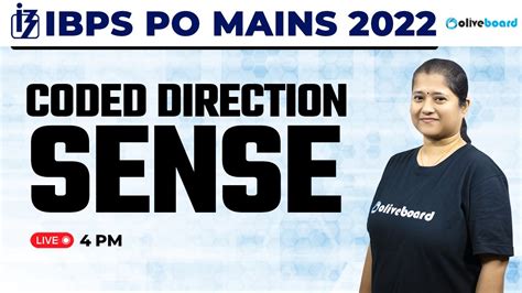 Ibps Po Mains Reasoning 2022 Mains Level Coded Direction Sense By Nikita Maam Youtube