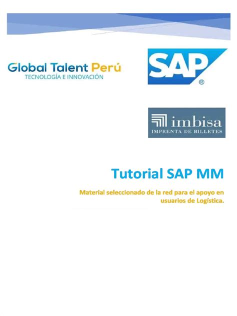 Tutorial Sap Mm Una Guía Completa De Las Principales Transacciones Y Listados De Compras En Sap