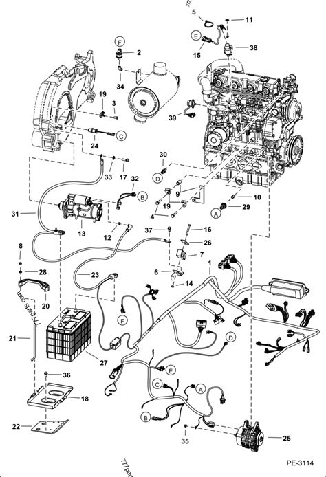 Engine Electrical Circuitry Engine S N 523411001 And Above 523511001 And Above Loaders Bobcat