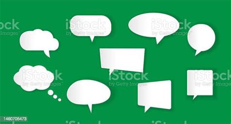 종이 컷 스타일에 그림자스티커 음성 거품 벡터 그림입니다 0명에 대한 스톡 벡터 아트 및 기타 이미지 0명 3차원 형태 Brand Name Online