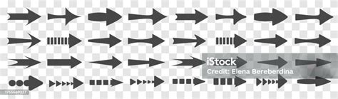 화살표는 큰 검은 색 세트 아이콘입니다 화살표 아이콘입니다 화살표 벡터 컬렉션 화살 커서 현대의 간단한 화살표 다양한 모양과 크기의 벡터 화살표 집합입니다 벡터 그래픽