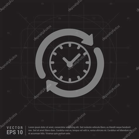 Flat Clock Web App Icon Stock Vector By ©ibrandify 116199286
