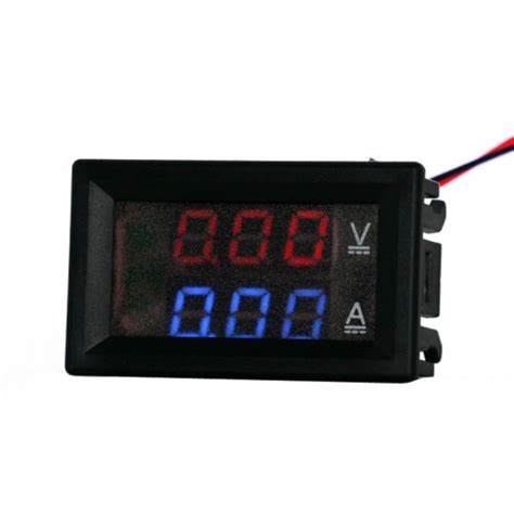 Dual Display Voltage Current Meter Digital DC Voltage Meter A Red Blue Alexnld Com