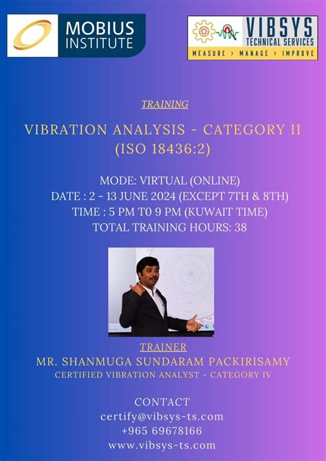 Shanmuga Sundaram Packirisamy On Linkedin Training Vibrationanalysis