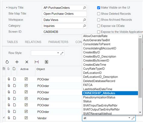 Adding An Attribute To Purchase Order Generic Inquiry Community
