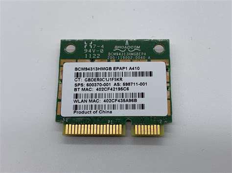 Broadcom Bcm84313hmg Wifi Card Rnd Computers