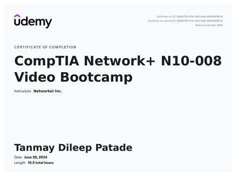 Tanmay Patade On Linkedin Comptia Networkplus Networking Professionaldevelopment Techtraining…