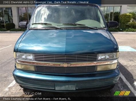 Dark Teal Metallic 2001 Chevrolet Astro Ls Passenger Van Neutral