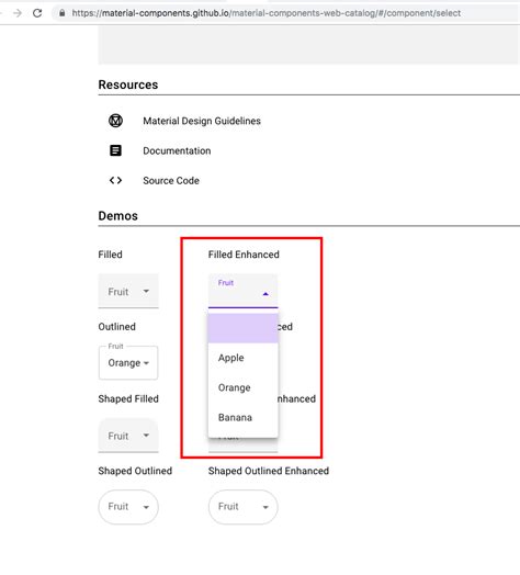 How Do I Use The Mdc Enhanced Select In Angular Stack Overflow