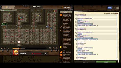 Codecombat Attack Wisely Method 1 Python Youtube