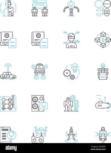 Geometric Modeling Linear Icons Set Polygons Vertices Edges