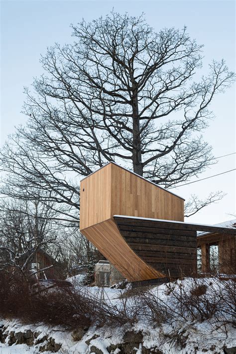 Rever And Drage Draws On Follies For Boat Shaped Annexe In Norway