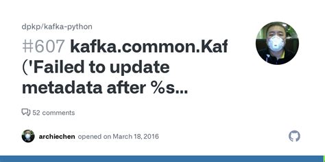 Kafka Common KafkaTimeoutError Failed To Update Metadata After S Secs Issue