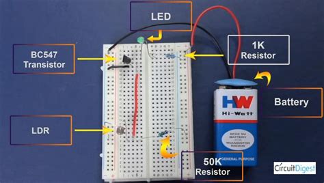 Building A Simple Darkness Detector Using Ldr Ldr Circuit Light