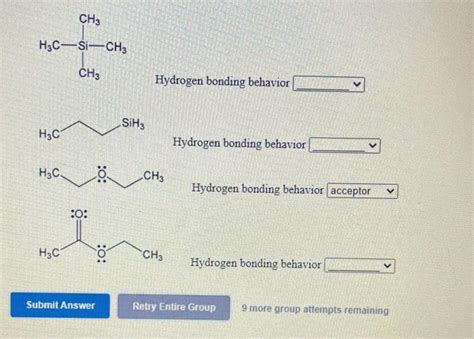 Solved H3c O Ch3 N P N H3c H3c Ch3 гснэ Hydrogen Bonding