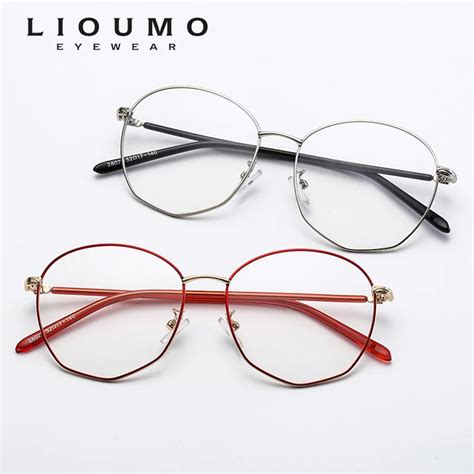 2019 High Quality Hexagon Titanium Alloy Glasses Frame Women Men