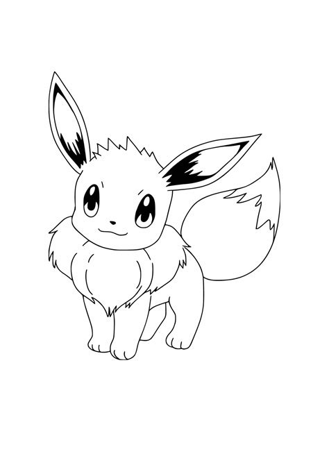 Printable Eevee Coloring Pages