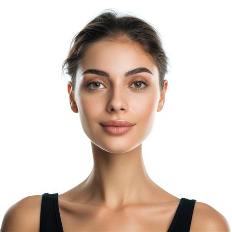 Premium Photo Beauty Female Model In Transparent Background