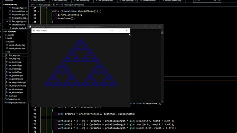 Sierpinski Triangle Vulkan Non Recursive Vertex Buffer Generation
