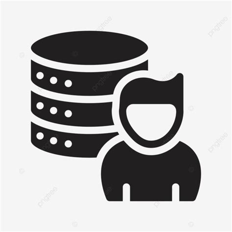 Database Profile Illustration Identity Vector Profile Illustration