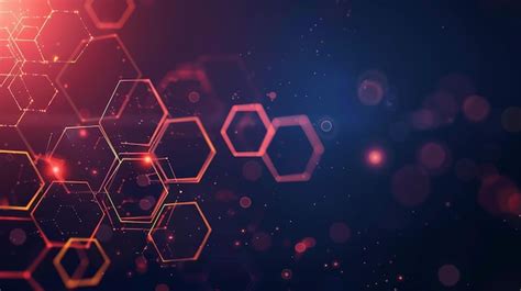 Premium Photo Futuristic Hexagon Pattern Technology Background Generative Ai
