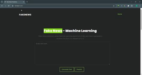Lokesh Mambaku On Linkedin Machinelearning Nlp Fakenewsdetection Python Flask Datascience