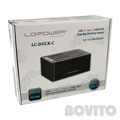 LC Power SATA dokkoló HDD SSD hez USB Type C LC DOCK C Árlista BOVITO Computers
