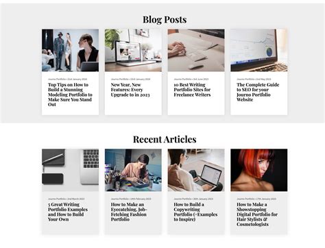 Creating Multiple Collections With Sections On A Page Journo Portfolio