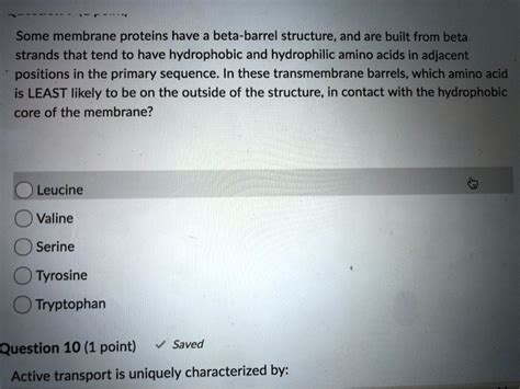 Some Membrane Proteins Have Beta Barrel Structure And Are Built From Beta Strands That Tend To