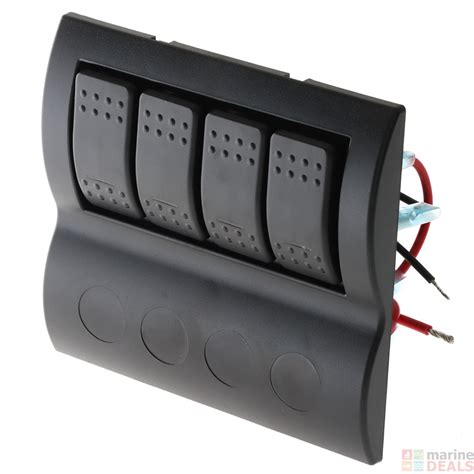 Buy NARVA 4 Way LED Switch Panel With Fuse Protection Online At Marine Deals Com Au