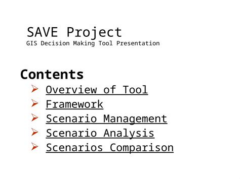 ppt save project gis decision making tool presentation overview of