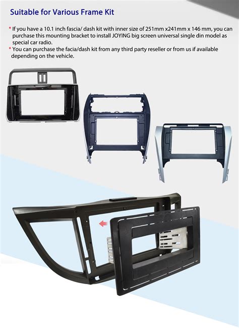10 1 Special Mounting Bracket For JOYING Big Touch Screen Head Unit