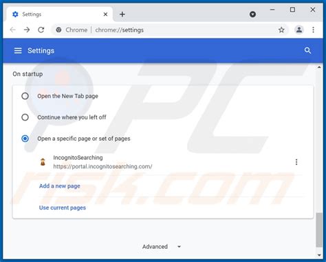 IncognitoSearching Browser Hijacker Simple Removal Instructions Search Engine Fix
