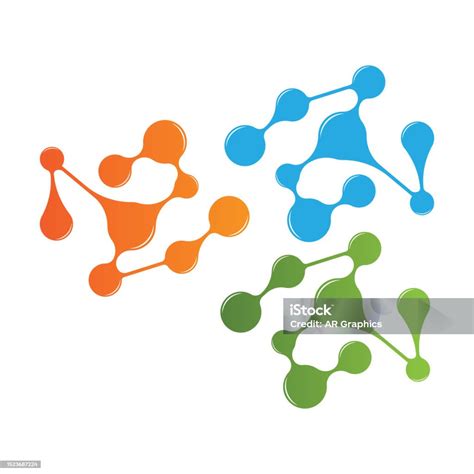 뉴런 로고 셀 Dna 네트워크 벡터 및 입자 기술 간단한 일러스트레이션 템플릿 디자인 3차원 형태에 대한 스톡 벡터 아트 및 기타 이미지 3차원 형태 가지돌기 개념