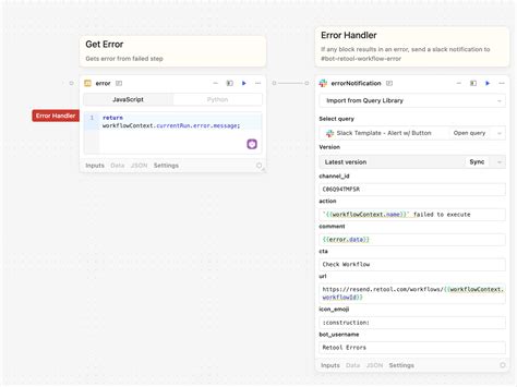 workflowcontext currentrun error message always null 💬 workflows retool forum