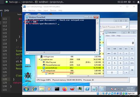 code injection via thread hijacking simple c malware cocomelonc