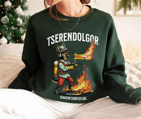 Tserendolgor Dungeon Crawler Carl Merch Bookish Sweatshirt Etsy