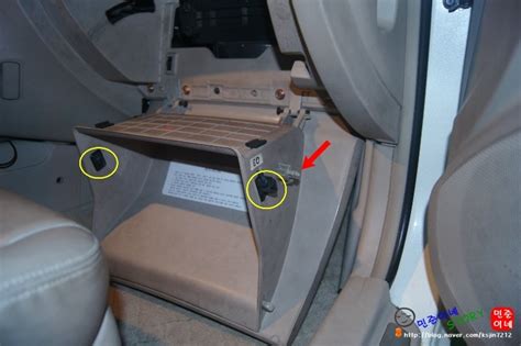 Nf소나타 에어컨 필터 교체방법 네이버 블로그