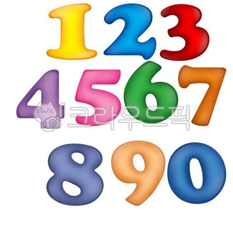 디자인 숫자 일러스트 학습 스티커 사진이미지일러스트캘리그라피 크레용캐릭터작가