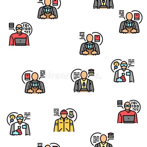 Scientist Laboratory Lab Science Vector Seamless Pattern Stock Vector Illustration Of Woman