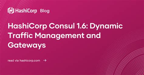 Hashicorp Consul 16 Dynamic Traffic Management And Gateways