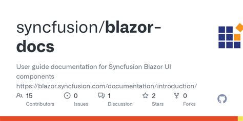 Github Syncfusionblazor Docs User Guide Documentation For