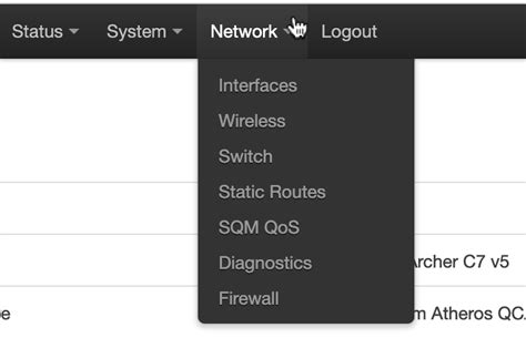 openwrt luci missing dhcp and dns menu option roo s view