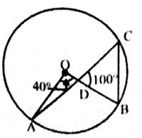 In The Given Figure O Is The Centre Of A Circle Angle AOB O And Angle BDC O Angle OBC