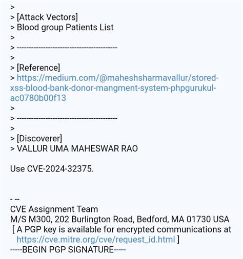 Vallur Uma Maheswar Rao On Linkedin Im Happy To Share I Got One More Cve Id Here Are Cve