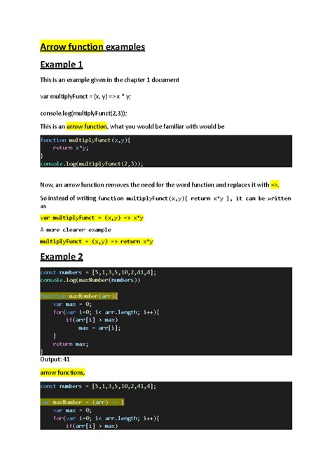 Chapter 1 Arrow Functions Arrow Function Examples Example 1 This Is