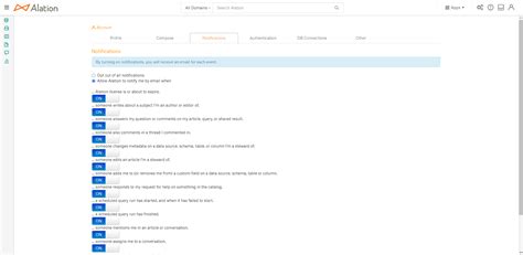 edit your preferences and profile — alation user guide